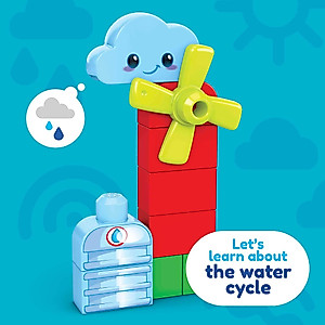 Mega BLOKS Fisher-Price Toddler Building Blocks Toy Set, Green Town Grow & Protect Farm with 51 Pieces, 3 Figures, Ages 1+ Years