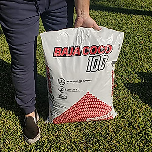 Coco Coir Fiber 1.5 CU FT / 42.5 Liter / 40 Dry Quarts Washed Pre Buffered Low EC Organic Garden Coconut Soil for Flower Vegetable Seedling