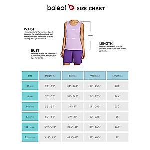 BALEAF Cotton Workout Tops for Women Tank Tops Sleeveless Shirts Wide Straps Yoga Comfy Soft Stretch Crewneck Casual Athletic Running Purple M