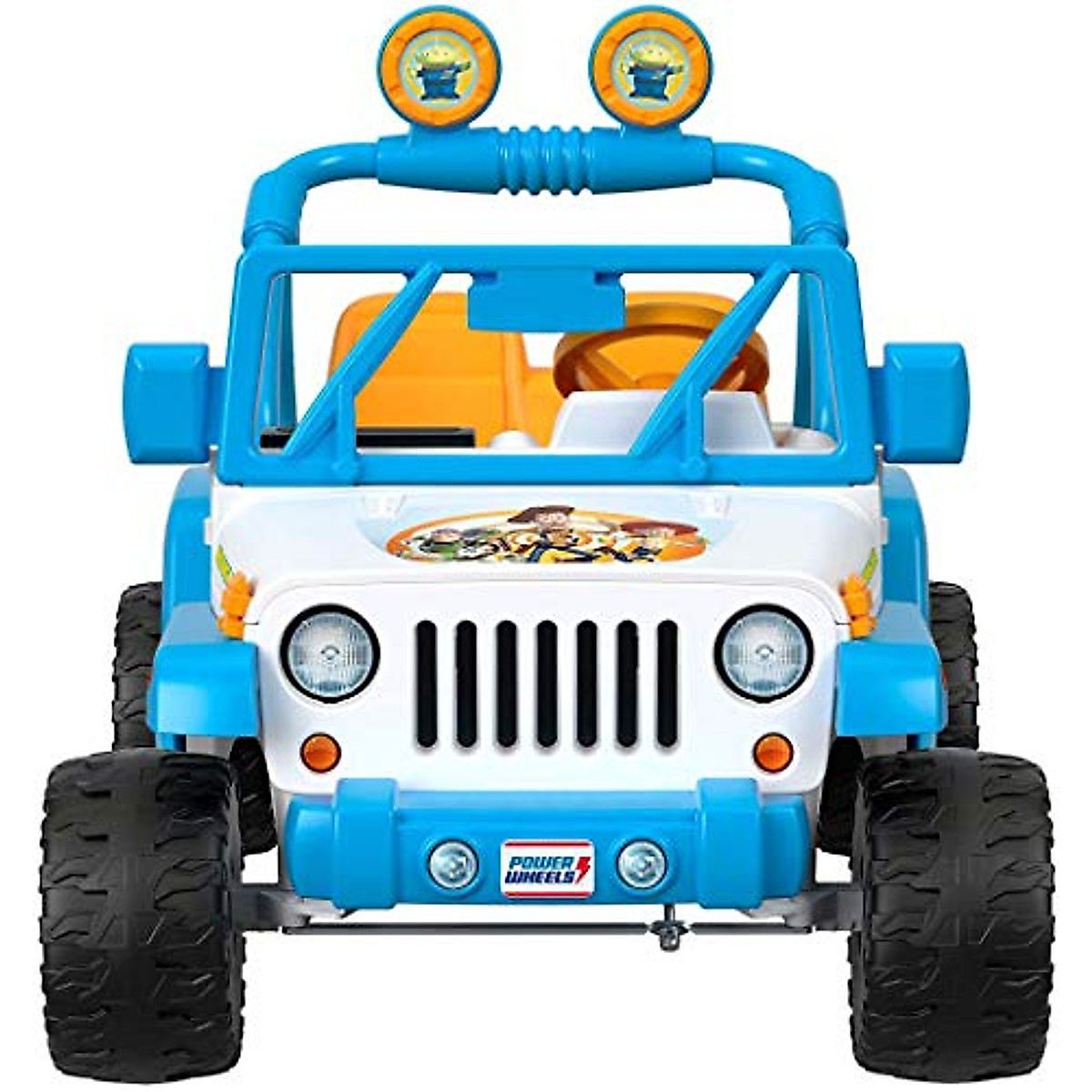 Power Wheels Disney Pixar Toy Story Jeep Wrangler, 12V battery-powered ride-on vehicle for preschool kids ages 3-7 years