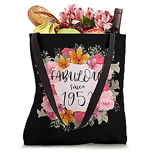 Women 70 Years Old Fabulous Since 1953 Happy 70th Birthday Tote Bag