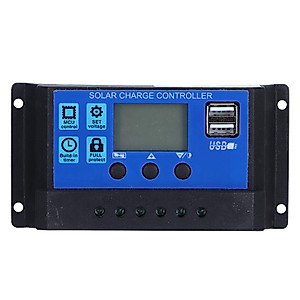 Portable Solar Panel Kit Polysilicon Photovoltaic Module with Solar Charge Controller(12.20x7.48in)