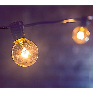 8 Pack 25 Watt G50 Light Bulbs for Full-Size Scentsy Warmers,G16.5 Globe E12 Incandescent Candelabra Base Clear Light Bulbs for Wax Warmer