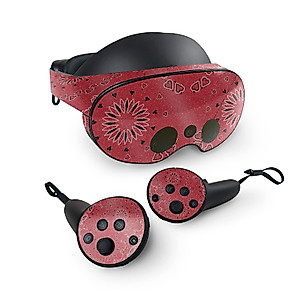 MightySkins Glossy Glitter Skin Compatible with Meta Quest Pro - Bandana | Protective, Durable High-Gloss Glitter Finish | Easy to Apply, Remove, and Change Styles | Made in The USA