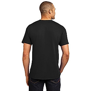 Hanes Mens Tagless 100% Cotton T-Shirt, XL, Blk