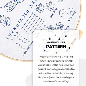 Youteer 3 Sets Embroidery kit for Beginners, Cross Stitch Practice Kits with Pattern and Instructions Hand Stitch for Craft Lover, Beginner