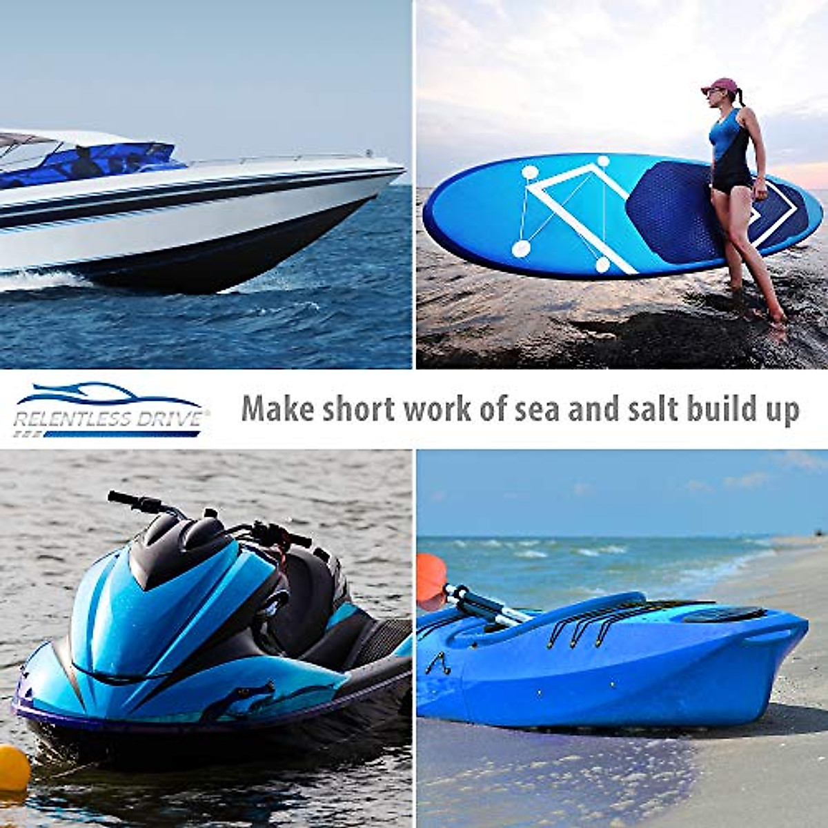 Relentless Drive Car Wash Sponges (2 Pack) – Microfiber Sponge, Ultra Soft, Lint and Scratch-Free, Premium Chenille Microfiber, Sponges for Washing Car, Truck, SUV, RV, Boat, and Motorcycle