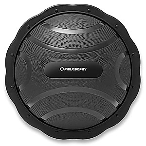 Philosophy Gym Half Balance Ball Exercise Trainer - Half Yoga Ball Trainer with Foot Pump