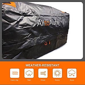 AlltoAuto Truck Bed Cargo Bag with Cargo Net, 100% Waterproof 600D Heavy Duty, Fits Any Truck Size (51''x40''x22'') 26 Cubic Feet, Simple and Convenient for Installation