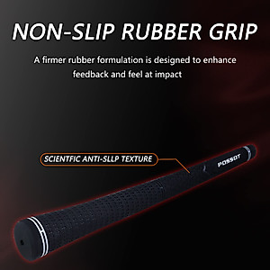 POSSOT Golf Irons Individual, Golf Iron Set for Men (5,6,7,8,9 and Piching Wedge Right Handed with Regular Flex Steel Shaft, WHI-711