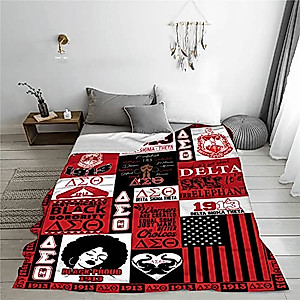 Hunkie Sorority Gifts for Women Sorority Blanket 60''x50'' Positive Throw Blanket Gifts for Women Birthday for Women Sisters -2