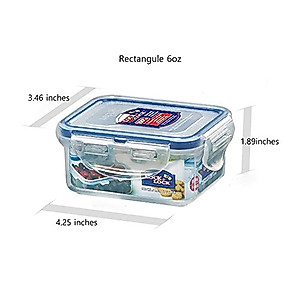 Lock & Lock Plastic Food Storage Airtight Container Set (2300ml/78oz+1000ml/34oz+(180ml/6oz×2))