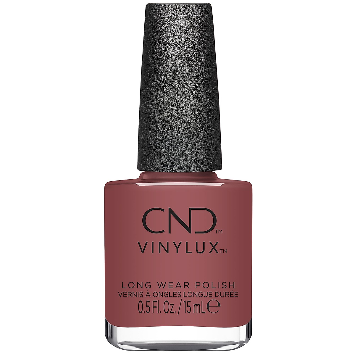 CND Vinylux Longwear Red Nail Polish, Gel-like Shine & Chip Resistant Color, Rose-Mance, 0.5 fl. oz