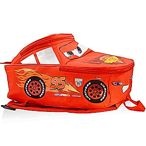 Disney Cars Mini Backpack for Kids Boys ~ Premium 12" Lightning McQueen School Bag with Stickers (Disney Pixar Cars School Supplies Bundle)