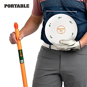 WHYGOLF Golf Alignment Discs - Quickly Adjust Golf Alignment Stick Angles - Versatile Training Aid for Accurate Swing Plane