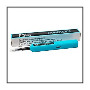 trueFIBER Fiber Optic Dual Position Pen Click Cleaner, SC/ST/FC 2.50mm, UPC/APC Connector Ferrules, 800+ Push Cleans, 1 pc