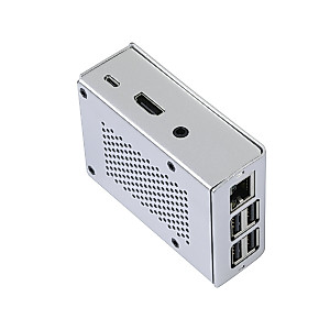 Raspberry Pi 3 Model B+ Aluminum Case Metal Shell Support Raspberry Pi 3 Model B B Plus (Silver)