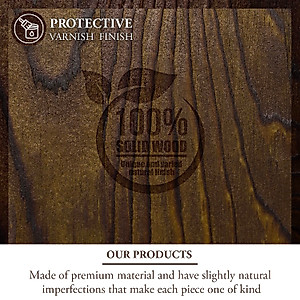 MyGift Rustic Burnt Dark Brown Solid Wood Reversible Stackable Display Box Riser Stands or Decorative Square Crate Style Nesting Storage Bins, 3-Piece Set