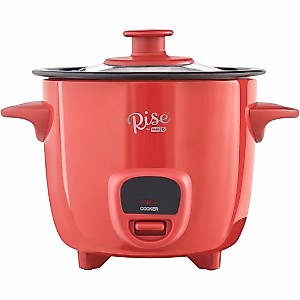 RISE BY DASH RRCM100GBRR04 RED Rice Cooker - Quantity 1