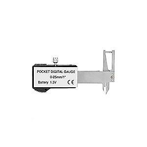 3-in-1 Micro Electronic Digital Caliper Ruler, Inside Diameter, Diameter, Thickness Measuring, 0~25mm Stainless Steel Digital Thickness Caliper, Digital Caliper Gauge for Gemstone & Small Workpiece