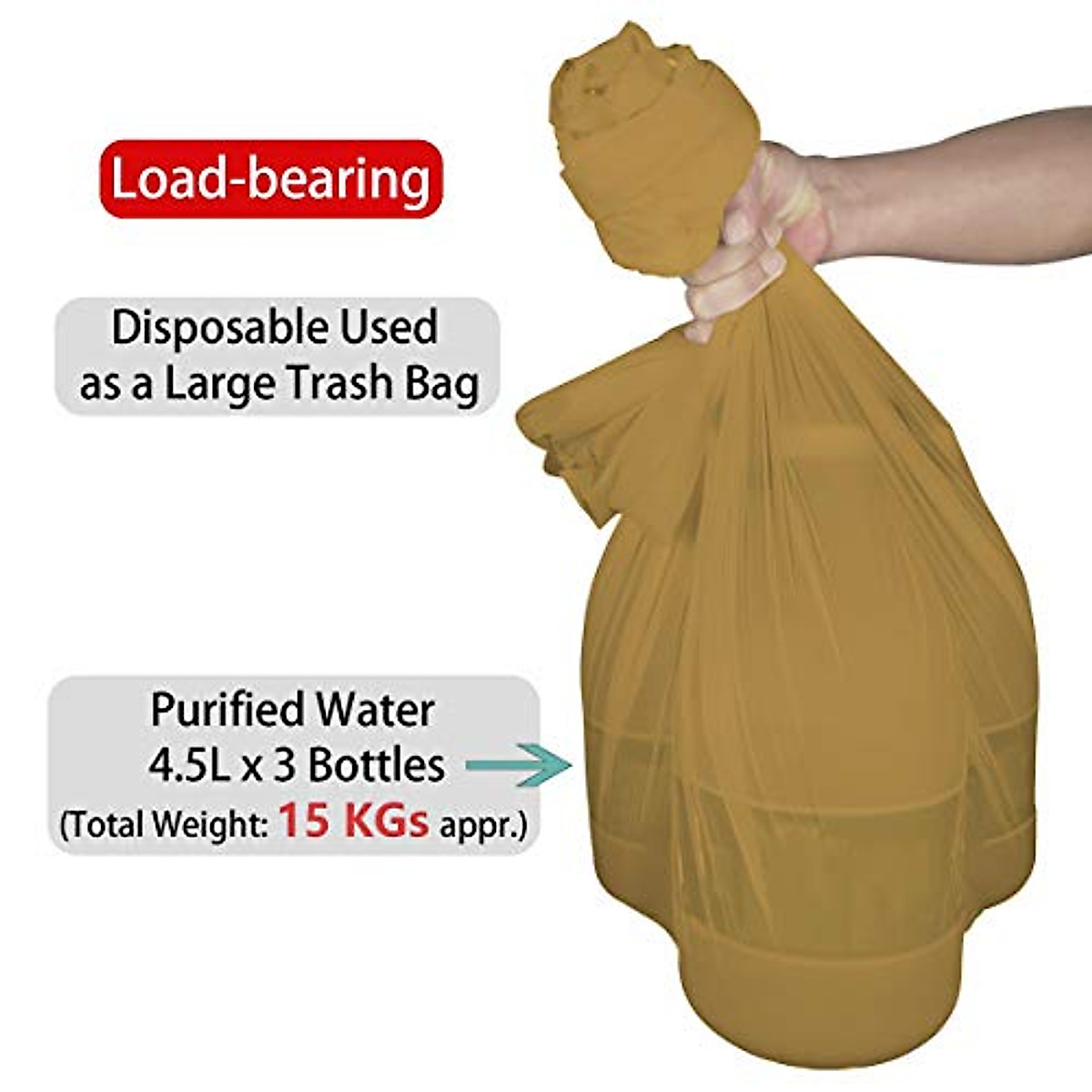 Gold Plastic Tablecloths 3 Pack Disposable Table Covers 54 x 108 Inches Shower Party Tablecovers PEVA Vinyl Table Cloths for Rectangle Tables up to 8 ft and Picnic BBQ Birthday Wedding Banquet