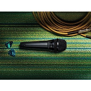Shure PGA57 Dynamic Microphone - Professional Quality Instrument Mic with Cardioid Pick-up Pattern, 3-in XLR Connector, 15' XLR-to-XLR Cable, Stand Adapter and Zipper Pouch, (PGA57-XLR)