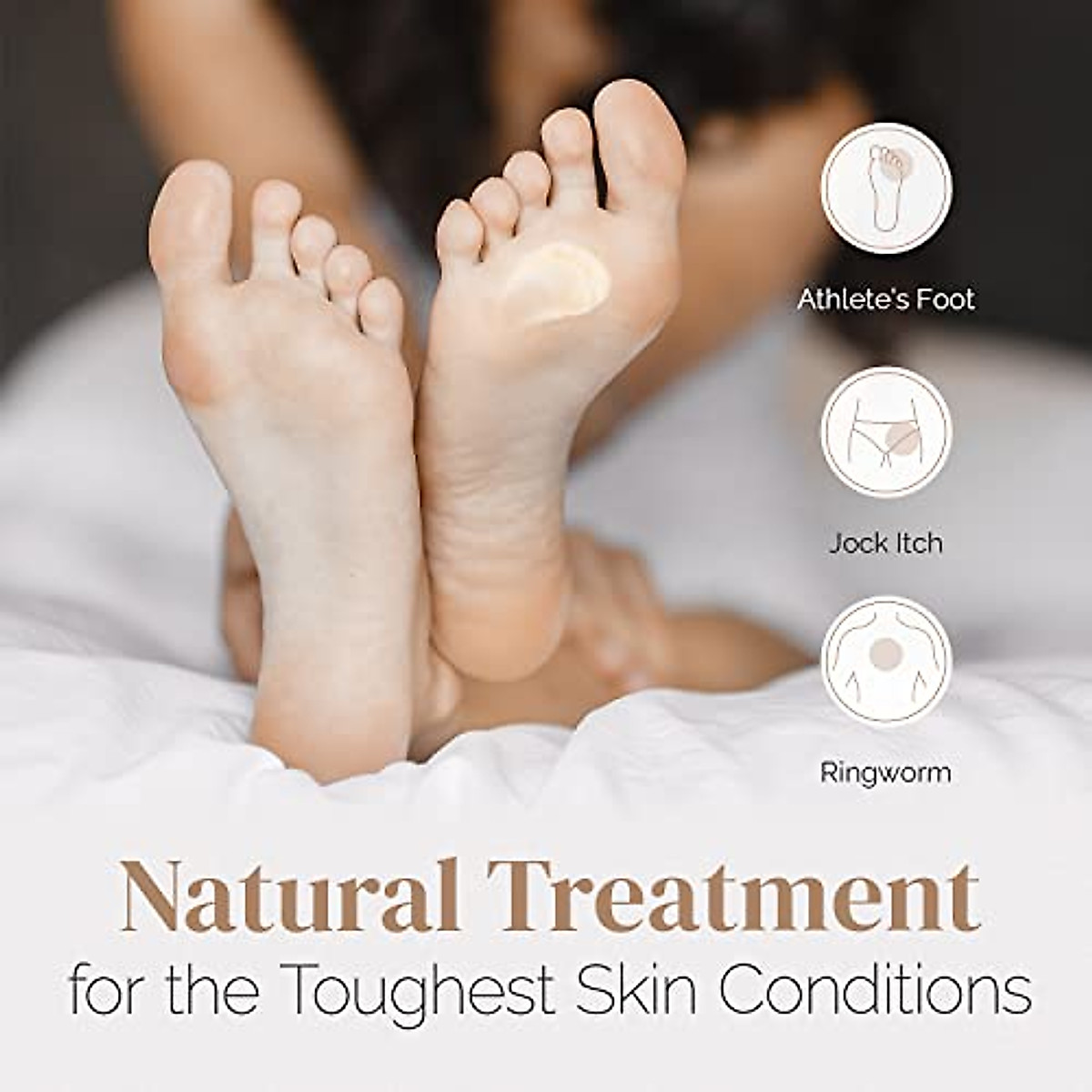 Puriya Tea Tree Oil Antifungal Cream, Natural Athletes Foot Cream Treatment, Jock Itch Cream Extra Strength for Men, Ringworm Treatment for Humans, Hydrating Anti Fungal Cream for Itchy Skin Relief