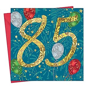 Twizler 85th Birthday Card - 85 Year Old Card - Age 85 Birthday Card - Unisex 85th Birthday Card for Him Her Female Male - Happy Birthday Card Age 85 for Mom Dad Grandad Nan Brother Sister Friend