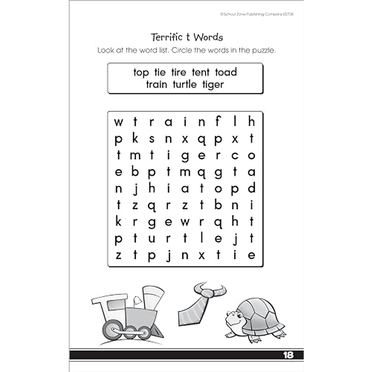 School Zone - My First Word Searches Workbook - Ages 5 to 7, Kindergarten to 1st Grade, Activity Pad, Search & Find, Word Puzzles, and More (School Zone Little Busy Book™ Series)