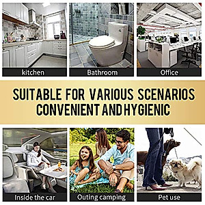 Trash Bags, 4 Gallons 100 Counts Small Garbage Bags for Office, Kitchen,Bedroom Waste Bin, 15 Liters Strong Rubbish Bags,Wastebasket Bags…