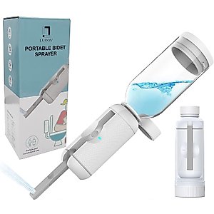 LUOOV Portable Bidet, Peri Bottle , Handheld Bidet,Portable Bidet for Toilet Rechargeable for Women, Babies, Elderly & Disabled - Perfect for Travel & Postpartum Care