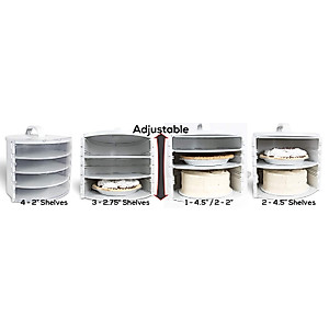 Essaware Pie SAFE - Pie, Cake, Dessert Travel & Storage Container, Adjustable Shelf