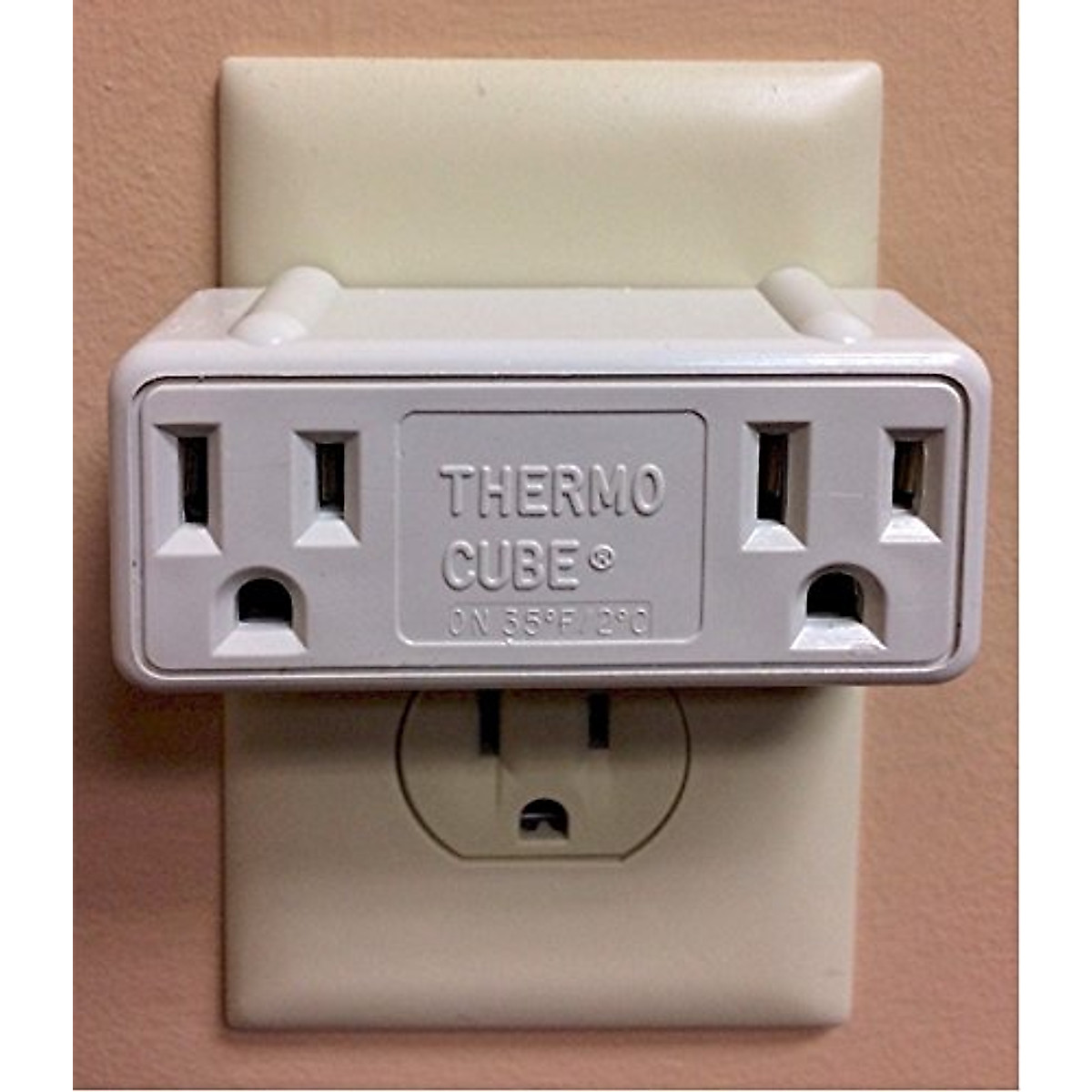 Thermo Cube Model TC-3: Thermostatically Controlled Outlet - On at 35-Degrees/Off at 45-Degrees