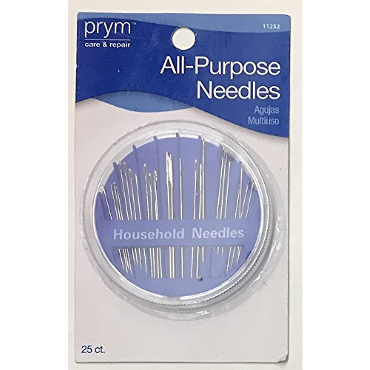 Prym Assorted Household Compact All-Purpose Needles, Nickel 25
