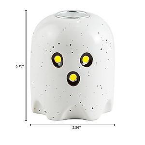 Mud Pie Led Taper Holder, Ghost; 2.56" x 3.15"