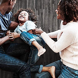 Forest Floor 3/8 Inch Thick Printed Foam Tiles, Premium Wood Grain Interlocking Foam Floor Mats, Anti-Fatigue Flooring – Stylish Flooring Solution, Carbon, 100 Sq Ft