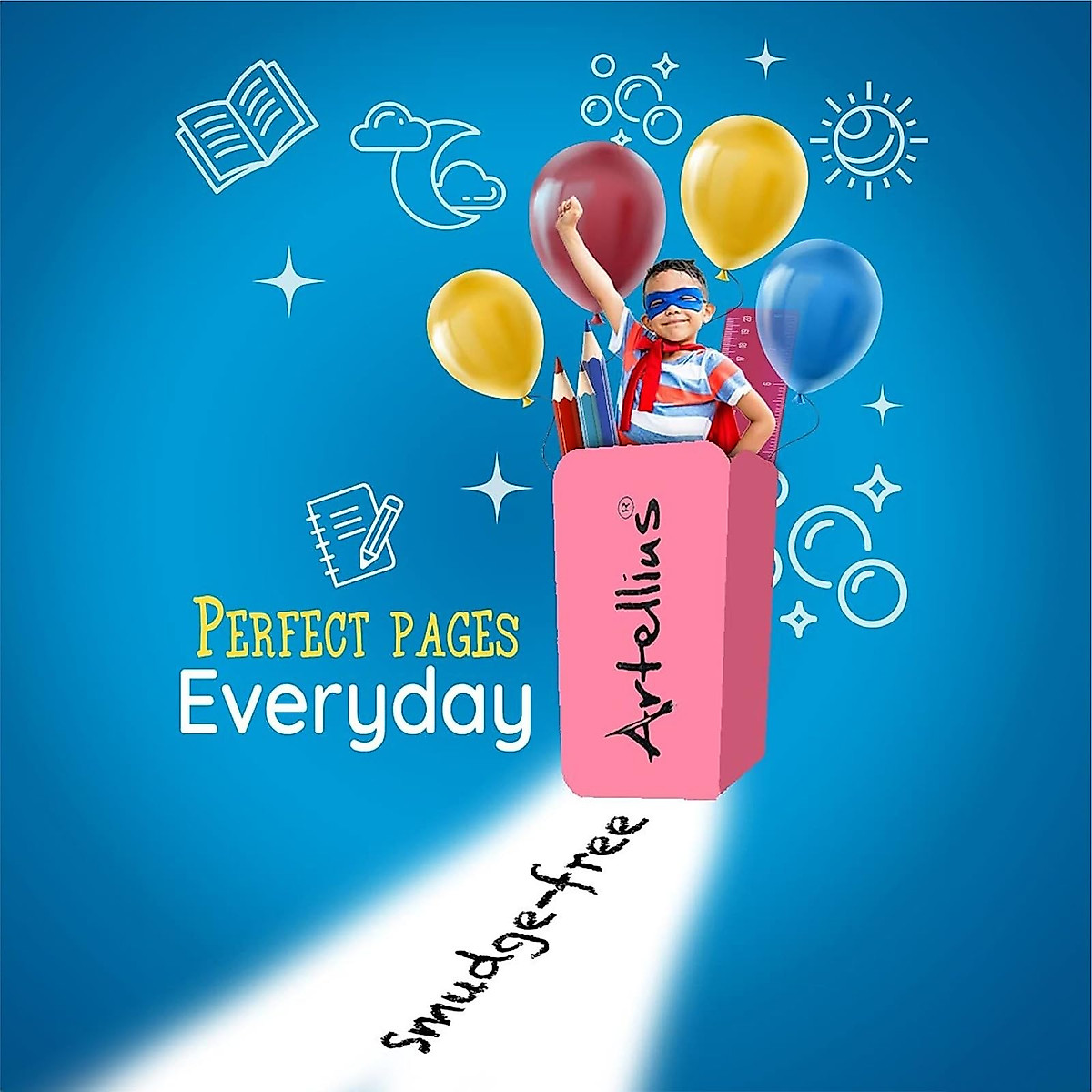 Pink Erasers Pack of 100 - Large Size, Latex & Smudge Free - Bulk School Supplies for Classrooms, Teachers, Homeschool, Office, Art Class, and More!