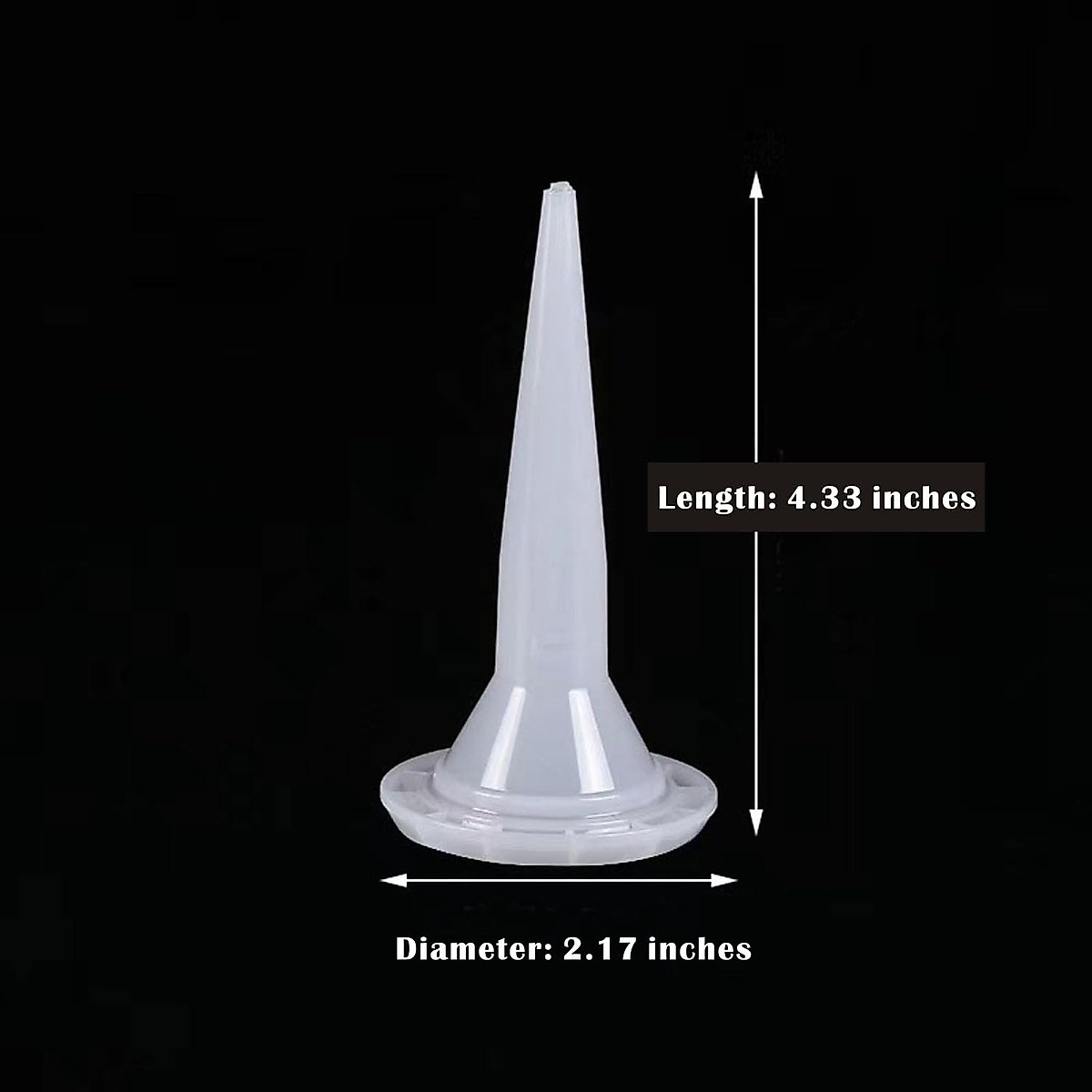 HAMUULL 20 PACK Caulking Nozzle for Sausage Caulking Gun, Reusable Caulk Nozzle Applicator, Durable Epoxy Piston Caulk Cap, Replacement Extension Tool Supplies Applied in the Construction