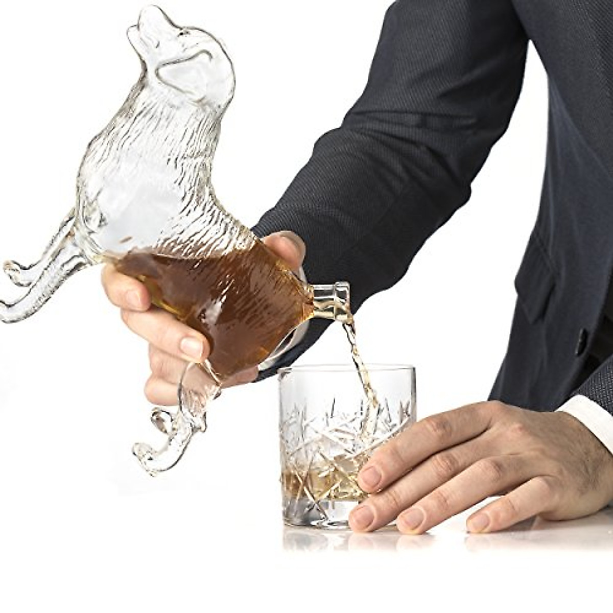 Dog Decanter Wine & Whiskey - Dog Lovers Gift by The Wine Savant, Beautiful Profile Of A Dog 500ml - Whiskey, Wine Scotch or Liquor Decanter, Funny, Beagle, Boxer, Boggle, Golden Retriever, Labrador