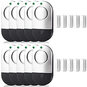 Door Window Alarms, Toeeson 120DB Pool Door Alarms for Kids Safety, Window Alarms for Home