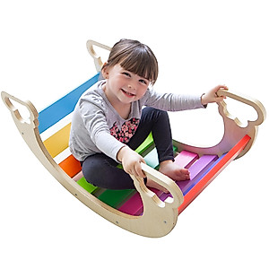 Waldorf Rocker Board for Toddlers - Safe Non Toxic Climbing and Rocking Board