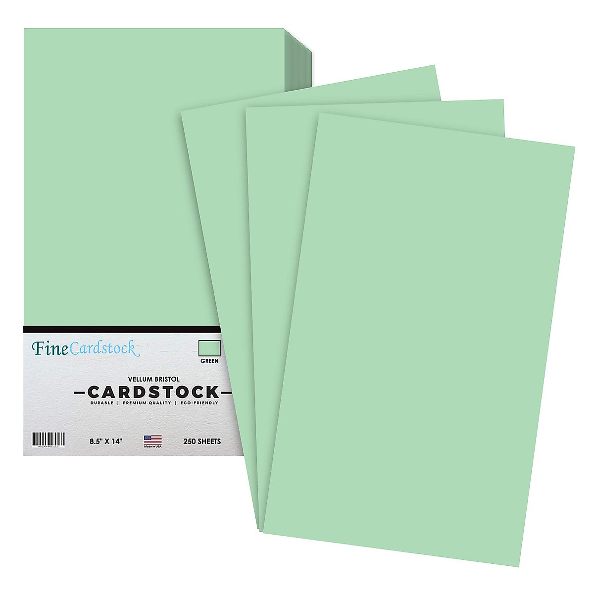 Pastel Green Menu Legal Size 8.5 x 14 Inches 67 Vellum Bristol Lightweight Card Stock Paper Cover | 1 Ream of 250 Sheets Per Pack