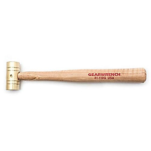 GEARWRENCH 8 oz. Brass Hammer with Hickory Handle - 81-110G