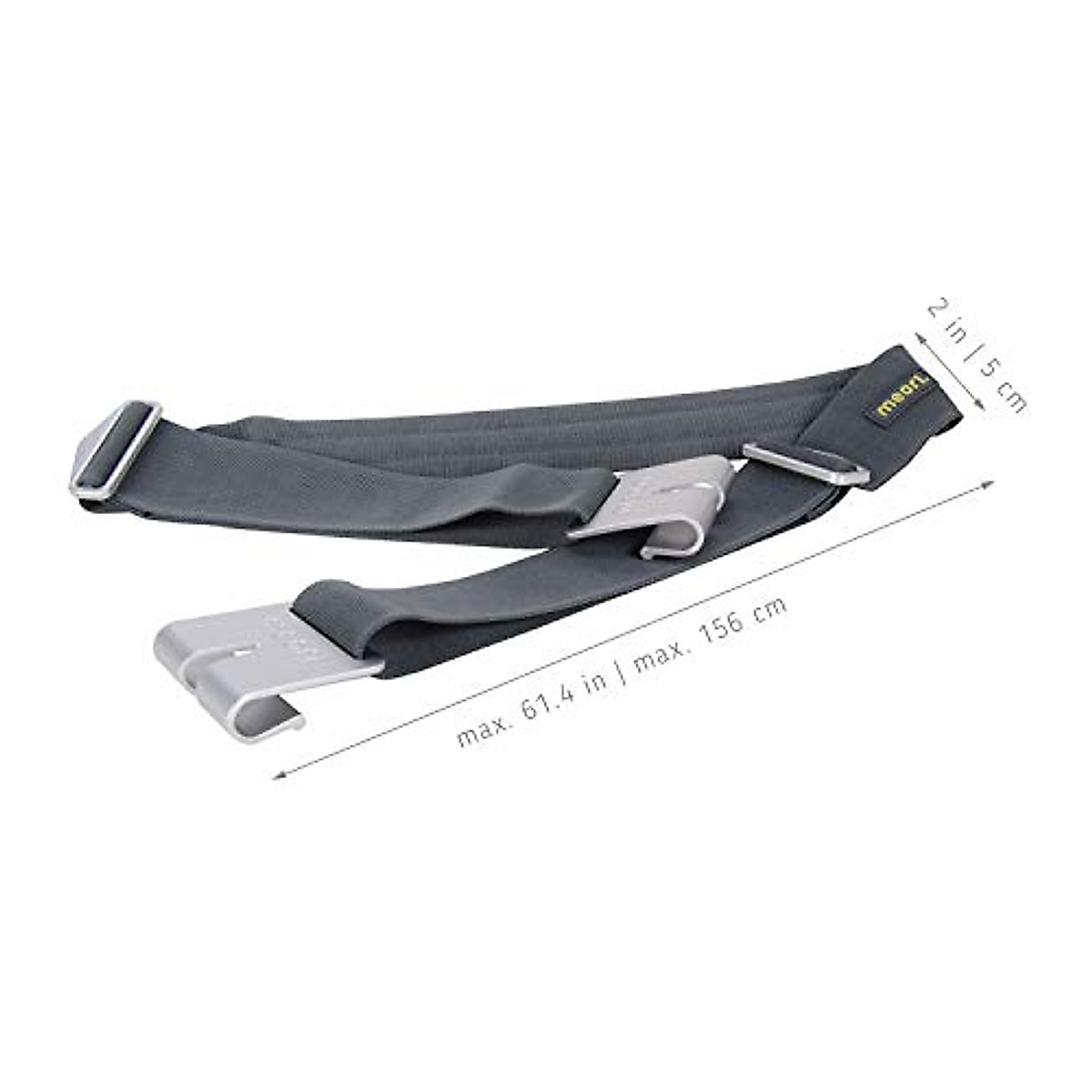 meori Shoulder Strap Foldable Boxes Accessory, 2" x 56" x ½, Black