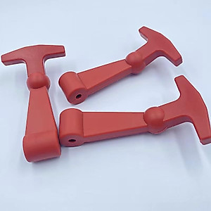 HeyMoly Ye-ti COOLER ACCESSORIES 4-Pack Replacement Lid Latches in Multiple Colors - Compatible with Ye-ti and RTIC Hard Coolers- Larger, Ergonomically Improved Design and Manufactured(2Black 2Orange)
