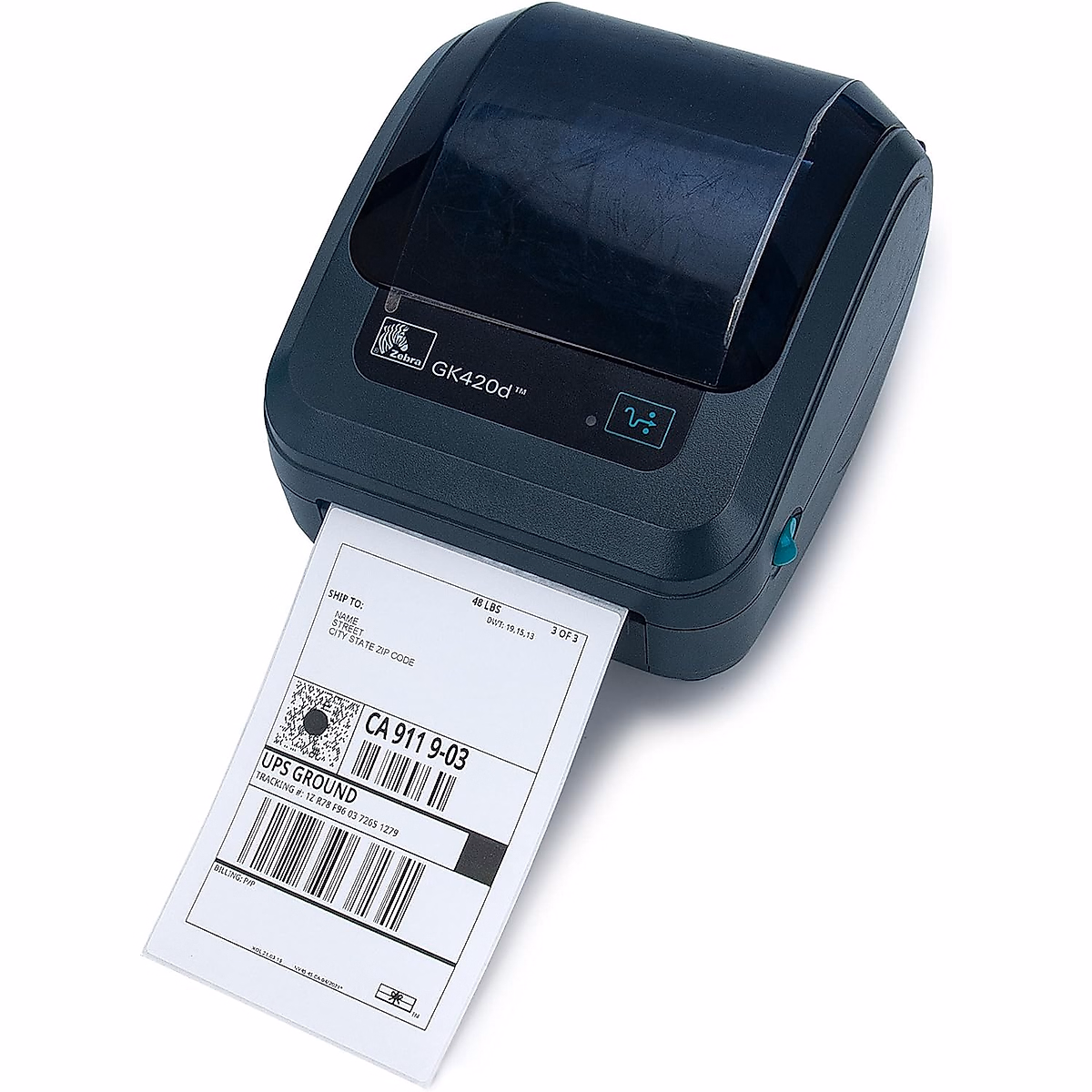L LIKED 4000 Labels Fanfold 4" x 6" Direct Thermal Labels, with Perforated line for Thermal Printers - Compatible Zebra & Rollo Printer (4" x 6" - 4000 Labels)