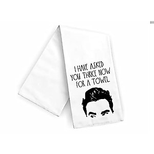 I Have Asked Thrice Now For A Towel, Funny Kitchen Towel, Flour Sack, Gift Idea