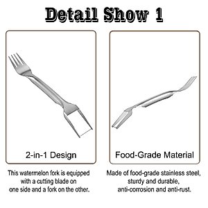 2023 New Watermelon Cutter, 2-in-1 Watermelon Fork Slicer,Watermelon Slicer,Watermelon Fork Slicer Cutter,Watermelon Cutter Slicer Tool,Summer Watermelon Cutting Fruit Cutting Fork (1 Pcs)
