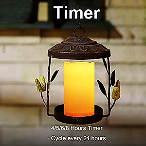 salipt LED Multi Colored Flameless Candles, LED Flickering Candles Set of 6 (H 6" xD 3") Battery Operated Candles,Waterproof Flameless Candles, Resin Plastic, Indoor Outdoor Use for Gifts Halloween