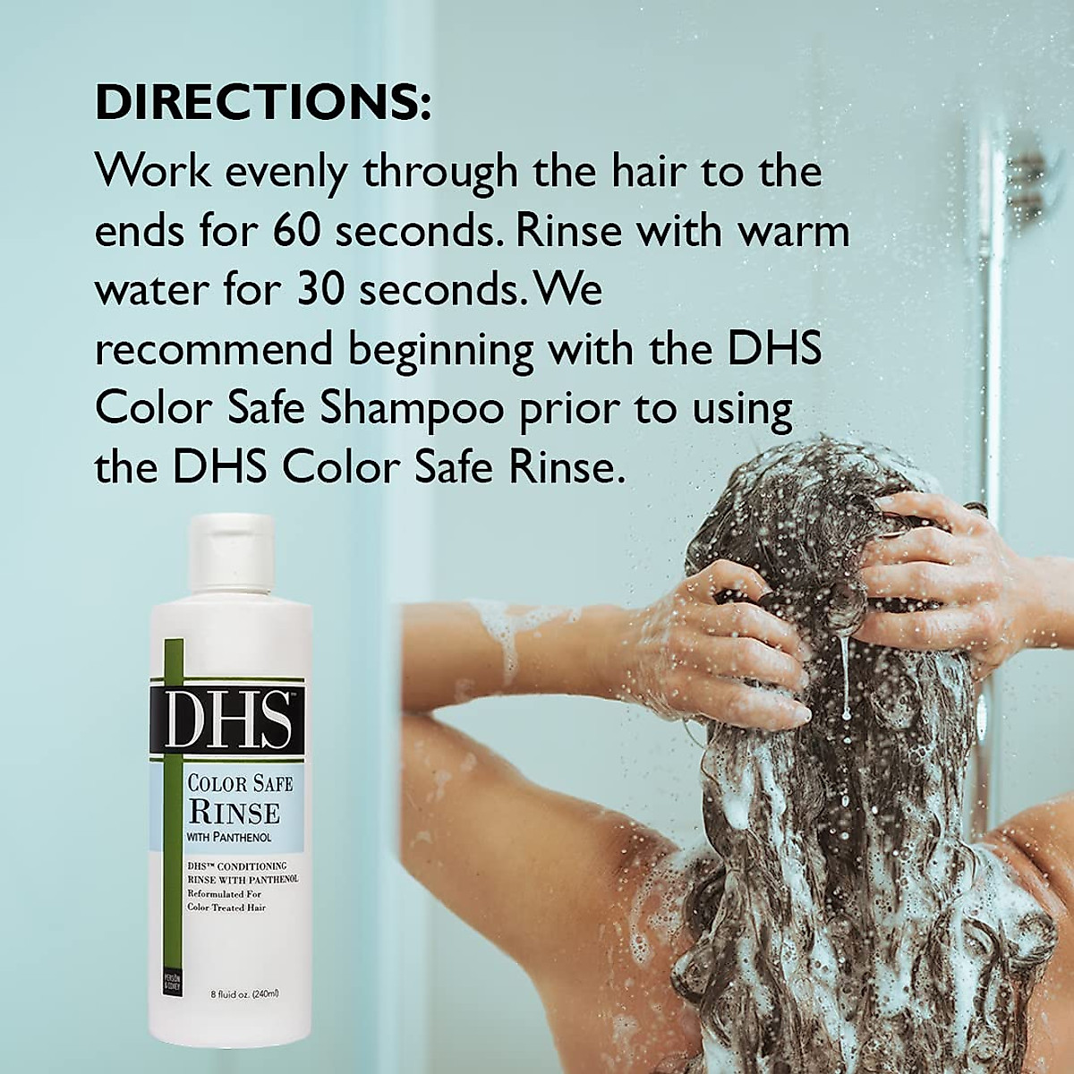 Person & Covey DHS Color Safe Rinse hair dye protection – fragrance free conditioner, conditioner for colored hair, hair care products for women and men